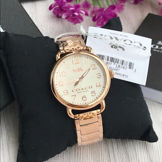 Authentic Original Coach Women's Delancey Rose Gold tone Bracelet Watch ...