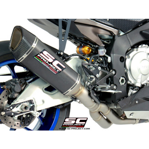 ท่อ SC PROJECT - SLIP ON SC1R CARBON + TT LINK PIPE Yamaha YZF R1/R1M ...