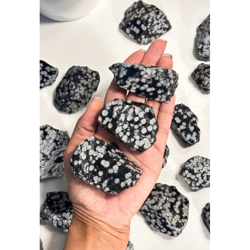 1 PC Snowflake Obsidian, Purify Your Body, Mind, & Aura, Rough ...