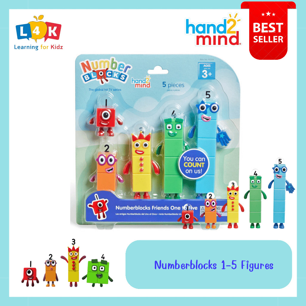 [3 ขวบ +] Numberblocks 1-5 Figures [จากแบรนด์Hand2Mind] [พร้อมส่่ง ...
