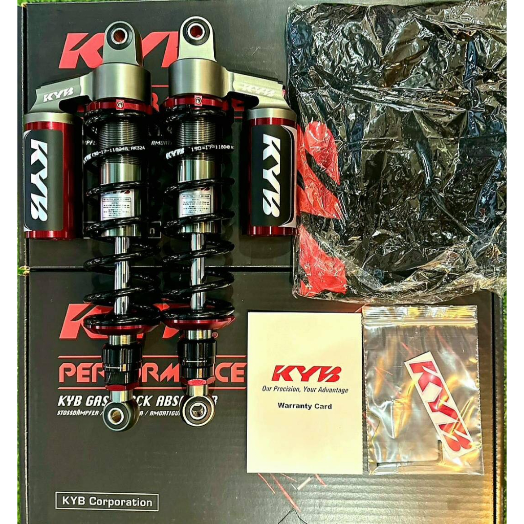 โช้คหลัง (KYB) K-Elite สูง 330 m. ใส่ WAVE ปรับรีบาวน์ได้ **รุ่นใหม่แถมเป็นปลอกแขนแทนเสื้อค่ะ ...