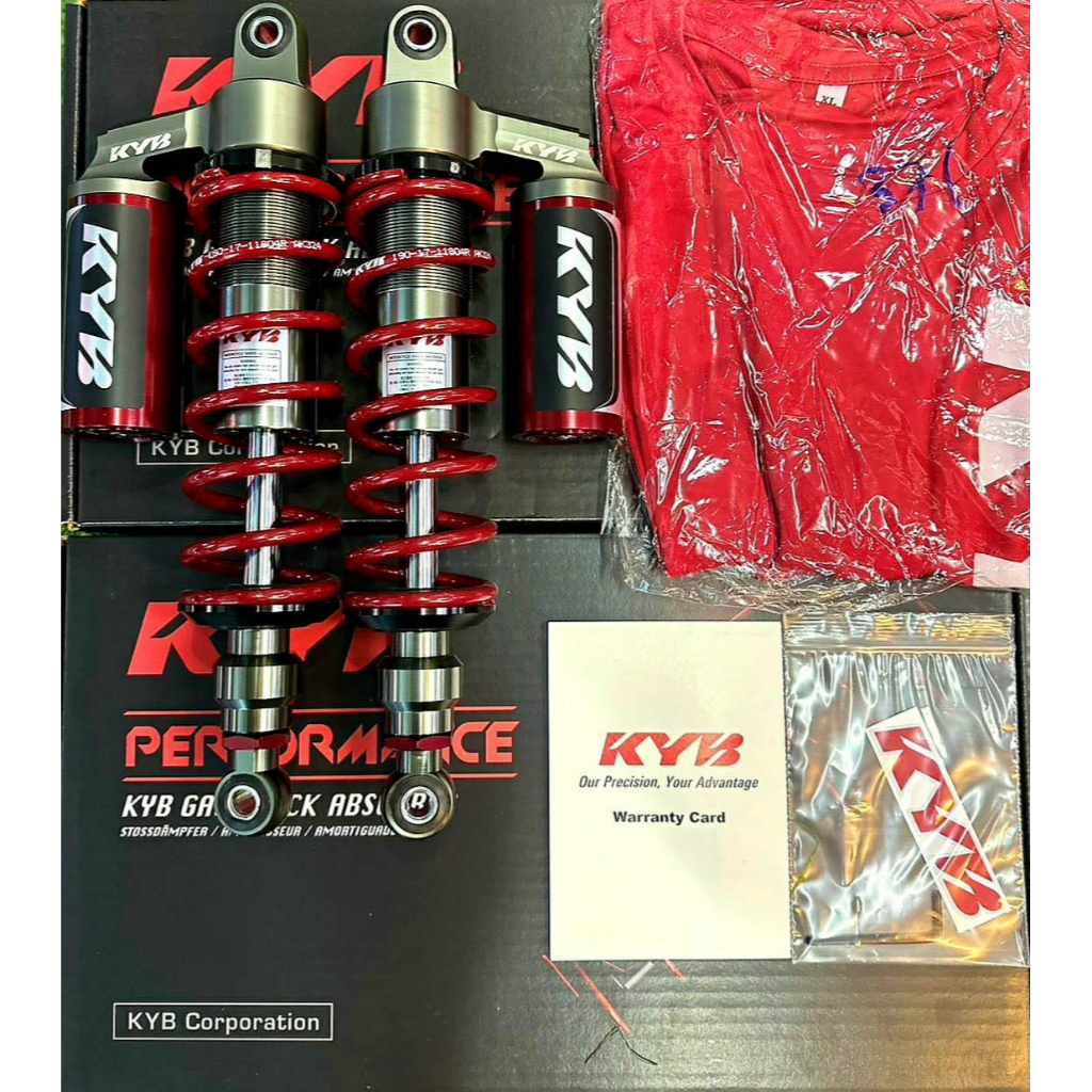 โช้คหลัง KYB K-Alpha สูง 330 m. ใส่ WAVE *รุ่นใหม่แถมเป็นปลอกแขนแทนเสื้อค่ะ** | Shopee Thailand
