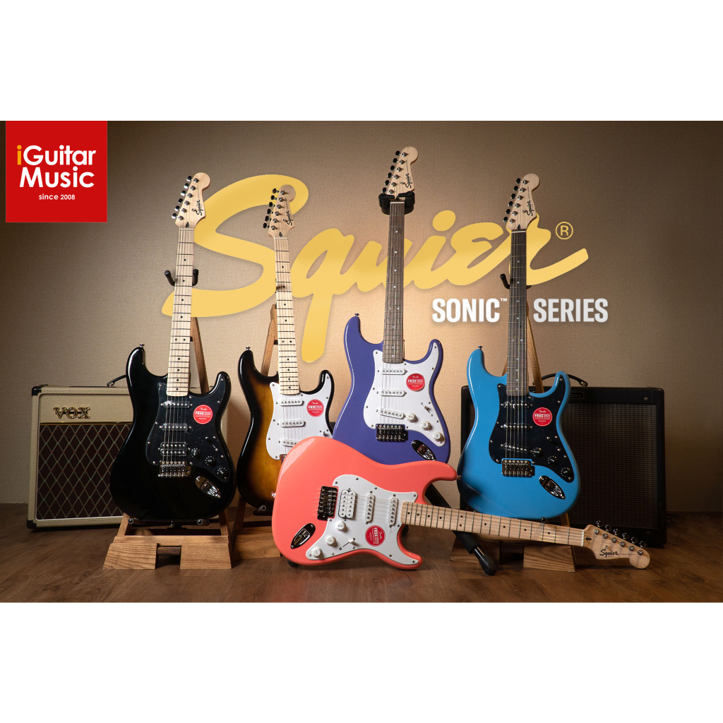 กีตาร์ไฟฟ้า 𝐒𝐪𝐮𝐢𝐞𝐫 𝐒𝐨𝐧𝐢𝐜 𝐒𝐞𝐫𝐢𝐞𝐬 𝐒𝐭𝐫𝐚𝐭𝐨𝐜𝐚𝐬𝐭𝐞𝐫 | Shopee Thailand