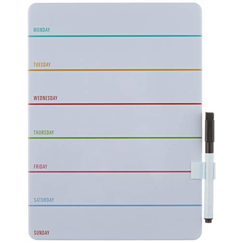 Kikkerland กระดานไวท์บอร์ด Weekly Dry Erase Board | Shopee Thailand