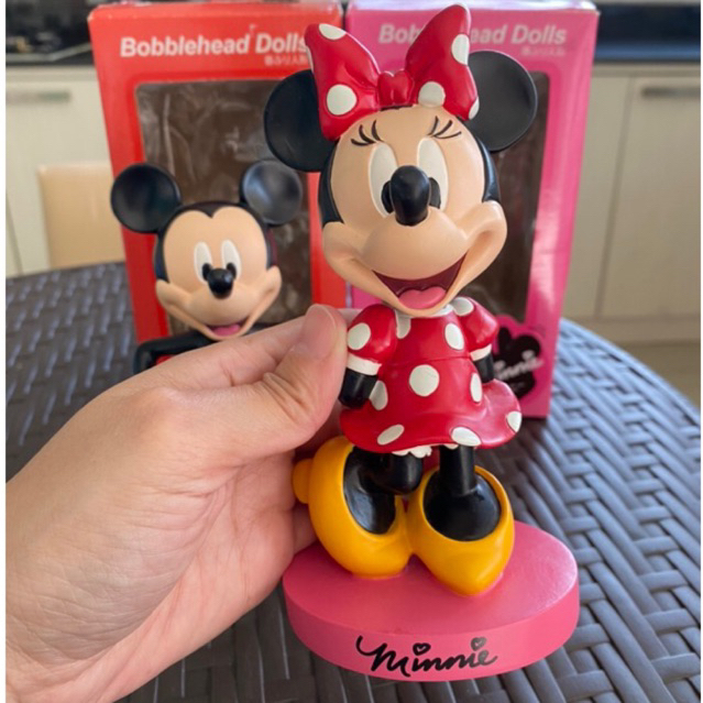 วัสดุเรซิ่น Minnie Mouse หัวสปริง Bobblehead TDR | Shopee Thailand