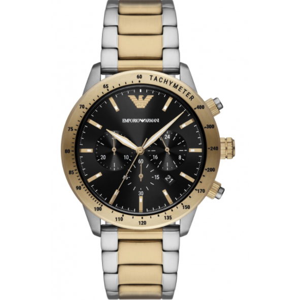 Emporio Armani Chronograph Quartz Black Dial Men's Watch AR11241 ...