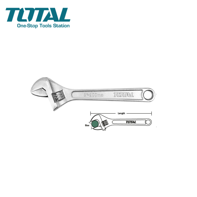 TOTAL กุญแจเลื่อน/ประแจเลื่อน 6 - 12 นิ้ว (Adjustable Wrench) รุ่น ...