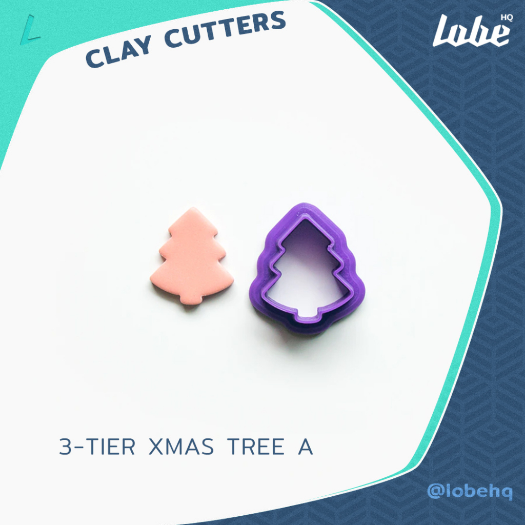 Rounded 3 Tier Tree Clay Cutter/ Polymer Clay Cutter/ Clay Tools ...