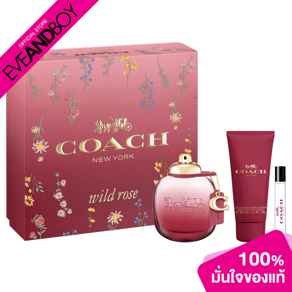 COACH - Wild Rose Set23 EDP (90 ml.) + Body Lotion (100 ml.) + Dreams ...