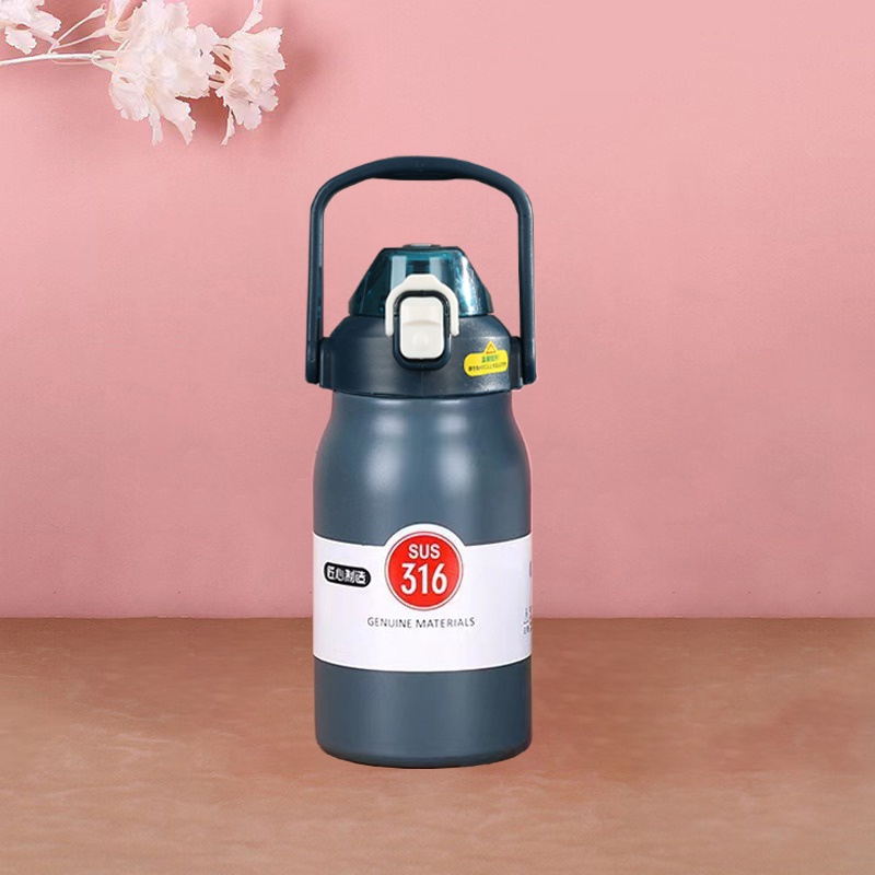 กระบอกน้ำเก็บอุณหภูมิร้อน-เย็น 1300ml 1700ml สแตนเลส316 กระติกน้ำสแตนเลสเกรด316 เก็บเย็นยาวนาน ...