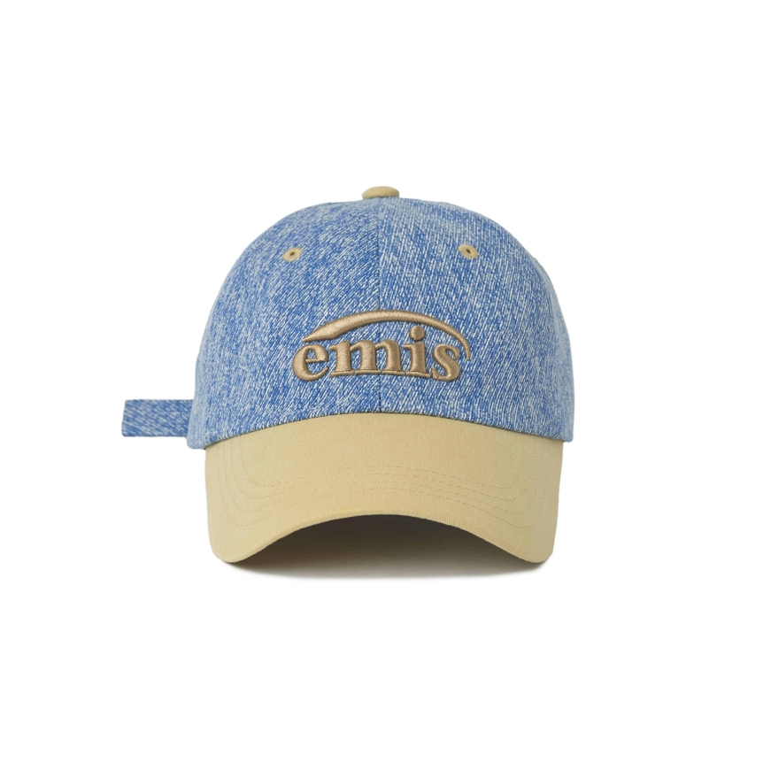 Emis New Logo Denim Ball Cap, Big Logo Ball Cap, Wappen Ball Cap, Pigment, EP13, Cotton Brushed ...