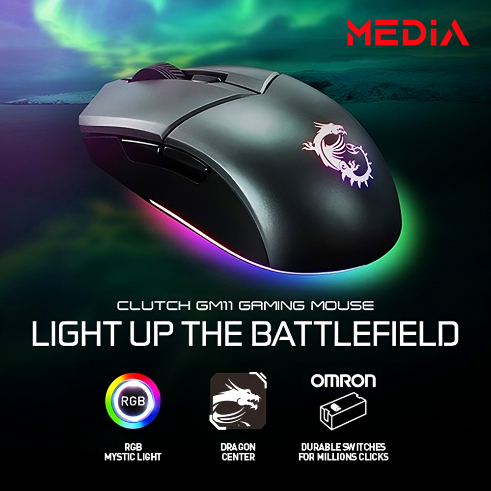 ส่งด่วน+โค้ดลด เม้าส์เกมมิ่ง MSI Gaming Mouse Clutch GM11 Warranty 2 ...