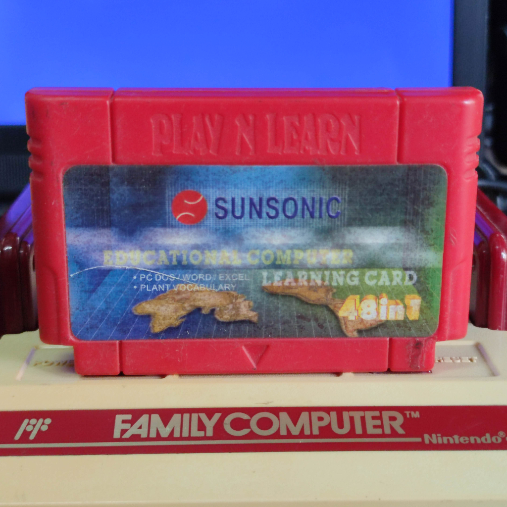 SUNSONIC EDUCATION Famicom [bootleg] ตลับก๊อปเก่า IC เล่นได้ | Shopee ...