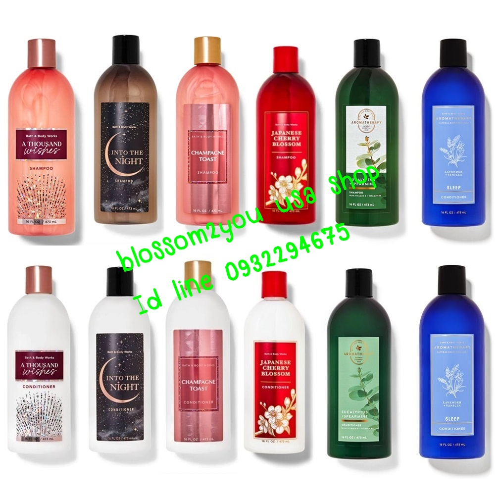 Bath & Body Works Shampoo&Conditioner กลิ่น Into The Night , Champagne ...