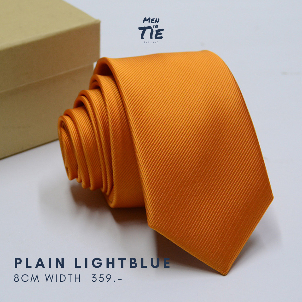 MEN IN TIE เนคไทแบบผูกเอง หน้ากว้าง 8cm รุ่น Plain Collection | Shopee Thailand