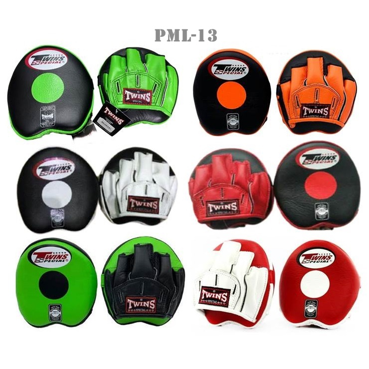 Twins Special mini Focus mitts PML-13 punching Genuine Leather for Trainer Muay Thai MMA K1 เป้า ...