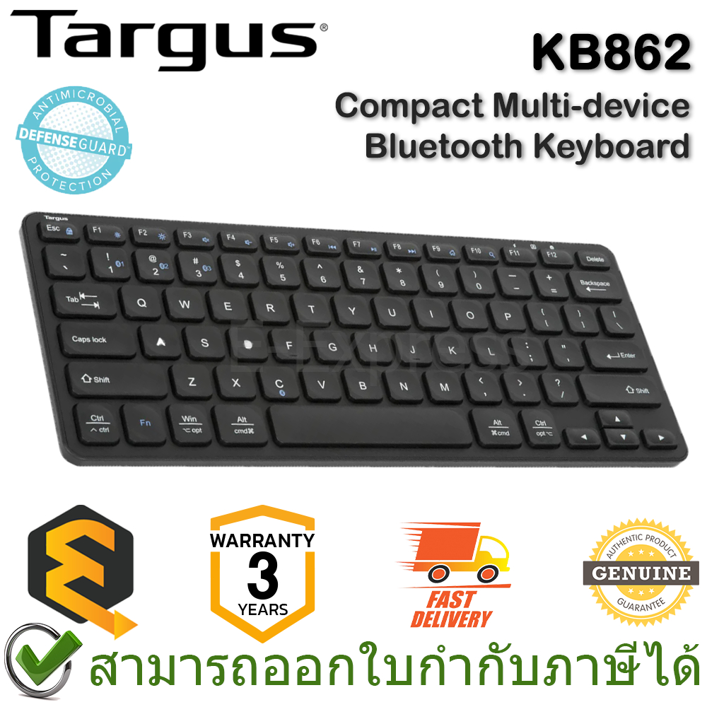 Targus AKB862 Compact Multi-Device Bluetooth Keyboard คีย์บอร์ดไร้สาย ...