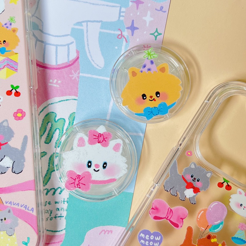 ที่จับโทรศัพท์ Grip Tok คอลเลคชั่น Luvly kittens | Shopee Thailand