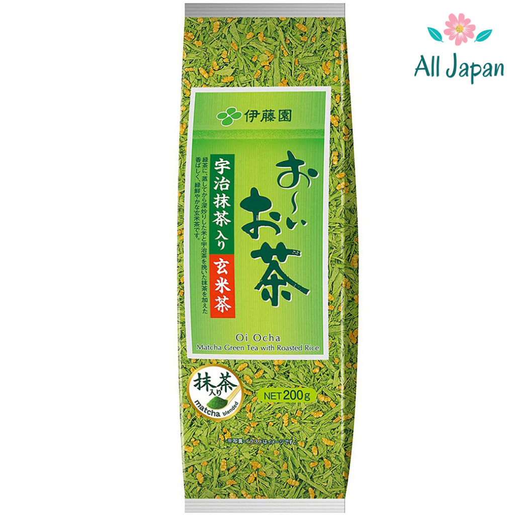 🌸Matcha Blended ชาเขียวข้าวคั่วญี่ปุ่น Itoen Oi Ocha Matcha Green Tea ...