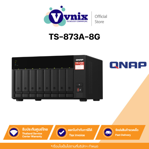 TS-873A-8G Qnap อุปกรณ์จัดเก็บข้อมูลบนเครือข่าย 8 Bay Nas By Vnix Group | Shopee Thailand