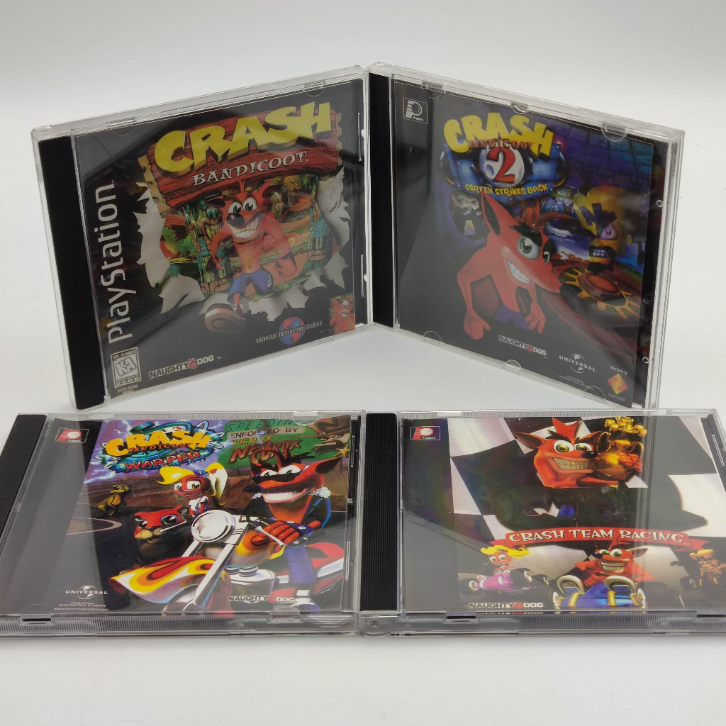 CRASH Bandicoot 1+2+Racing+Warped [bootleg] แผ่นสวยใส ก๊อปปั้ม ภาษา ...