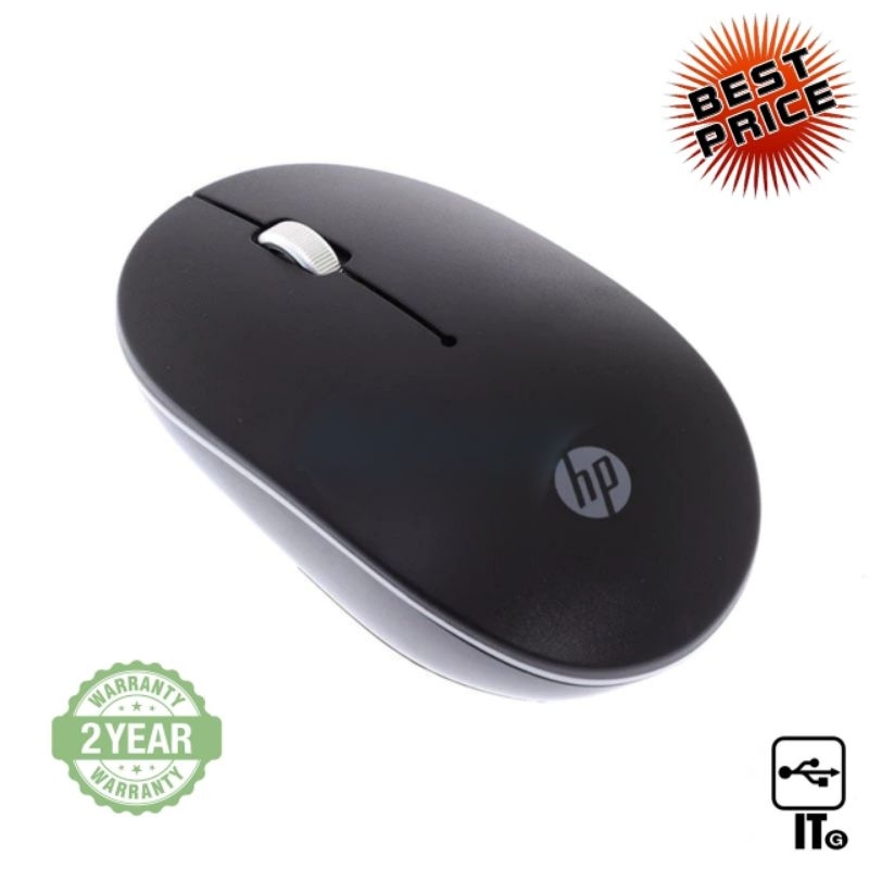 WIRELESS MOUSE HP S1500-SILENT BLACK ประกัน 2Y เมาส์ไร้สาย เมาส์ เม้าส์ ...