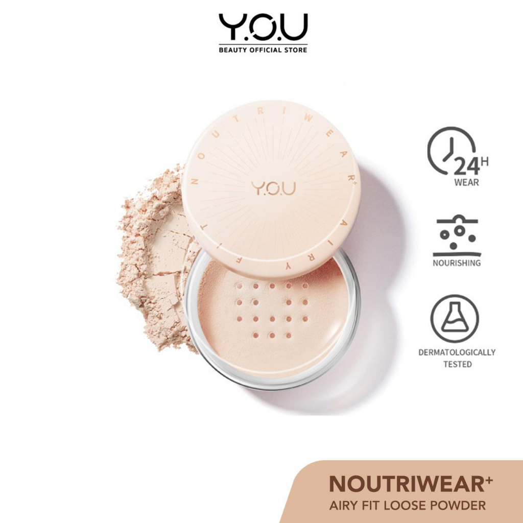 YOU NoutriWear+ Airy Fit Loose Powder แป้งฝุ่น สูตรบางเบา ควบคุมความมัน ...