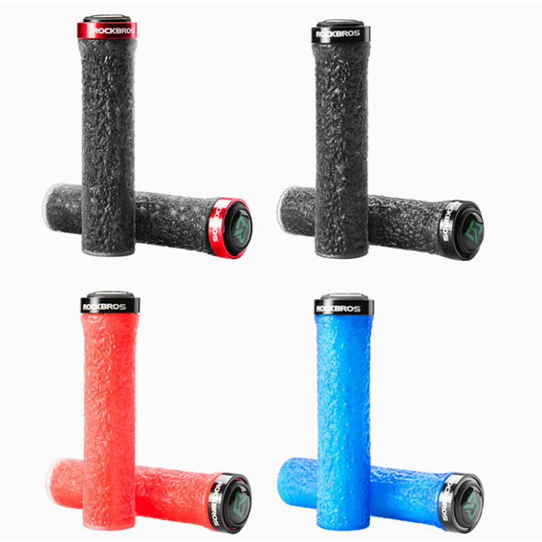 ปลอกมือ ROCKBROS GD1001 MTB Bicycle Grips Shockproof Soft Lock Mountain ...