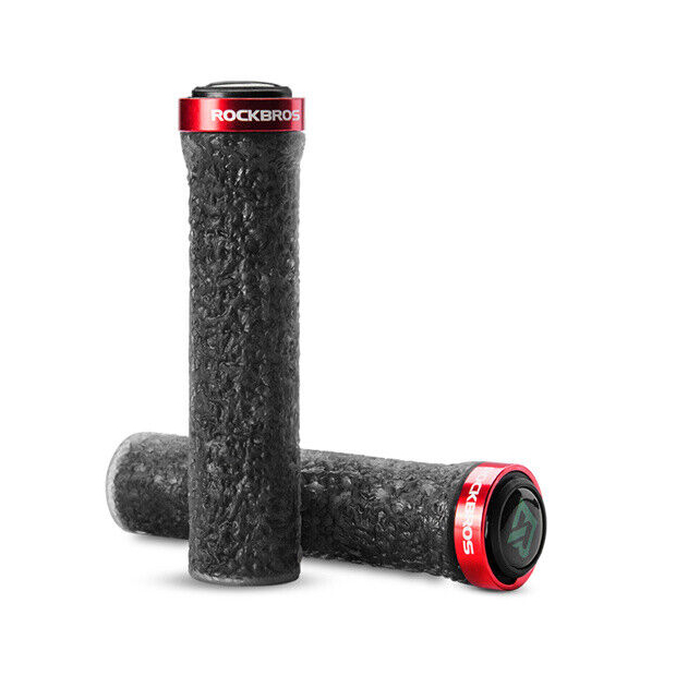 ปลอกมือ ROCKBROS GD1001 MTB Bicycle Grips Shockproof Soft Lock Mountain ...