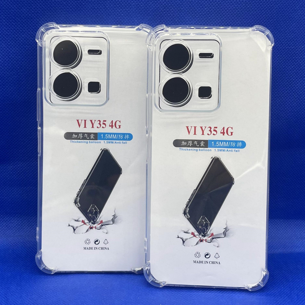 Case VIVO Y35 4G 2022 หนา 1.5mm ตรงรุ่น แบบ TPU เคสวิโว่ ใสเสริมขอบและ ...