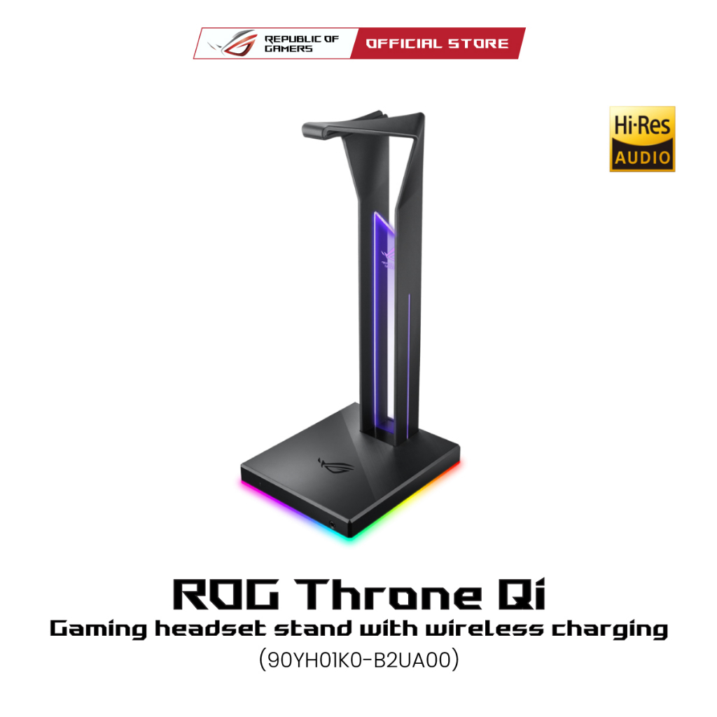 ASUS ROG THRONE QI (90YH01K0-B2UA00) Gaming headset stand with wireless ...