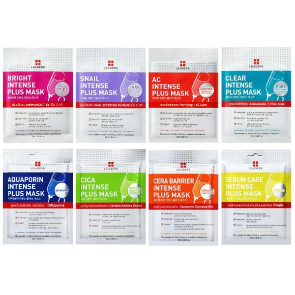 Leaders Intense Plus Mask 25ml. / มาสก์หน้าสูตรเอสเซนส์ซึมเร็ว พร้อม ...