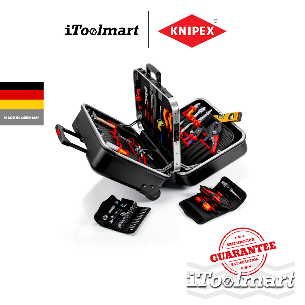 KNIPEX ชุดเครื่องมือช่างไฟฟ้า 00 21 41 Tool Case BIG Twin Move Electric 63 ชิ้น | Shopee Thailand
