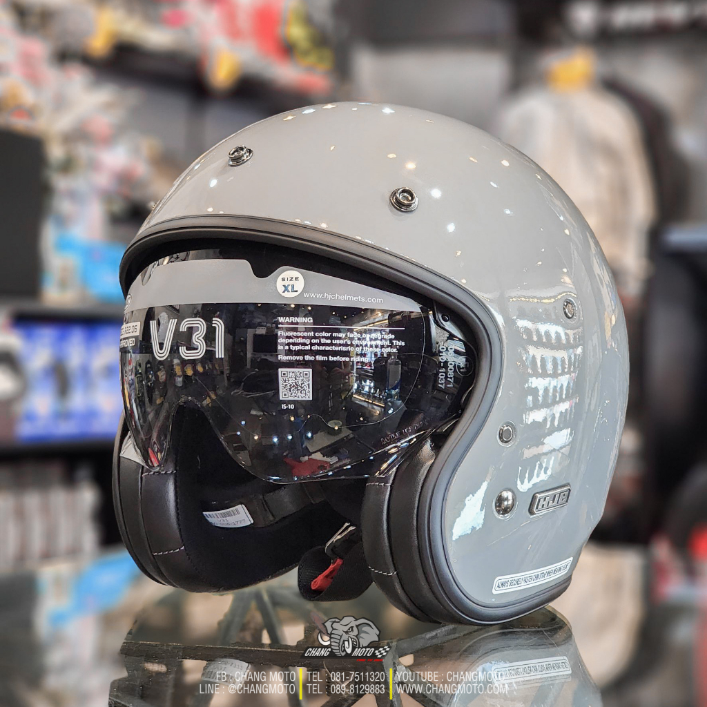 หมวกกันน็อค HJC รุ่น V31 ลาย N.GREY | Shopee Thailand