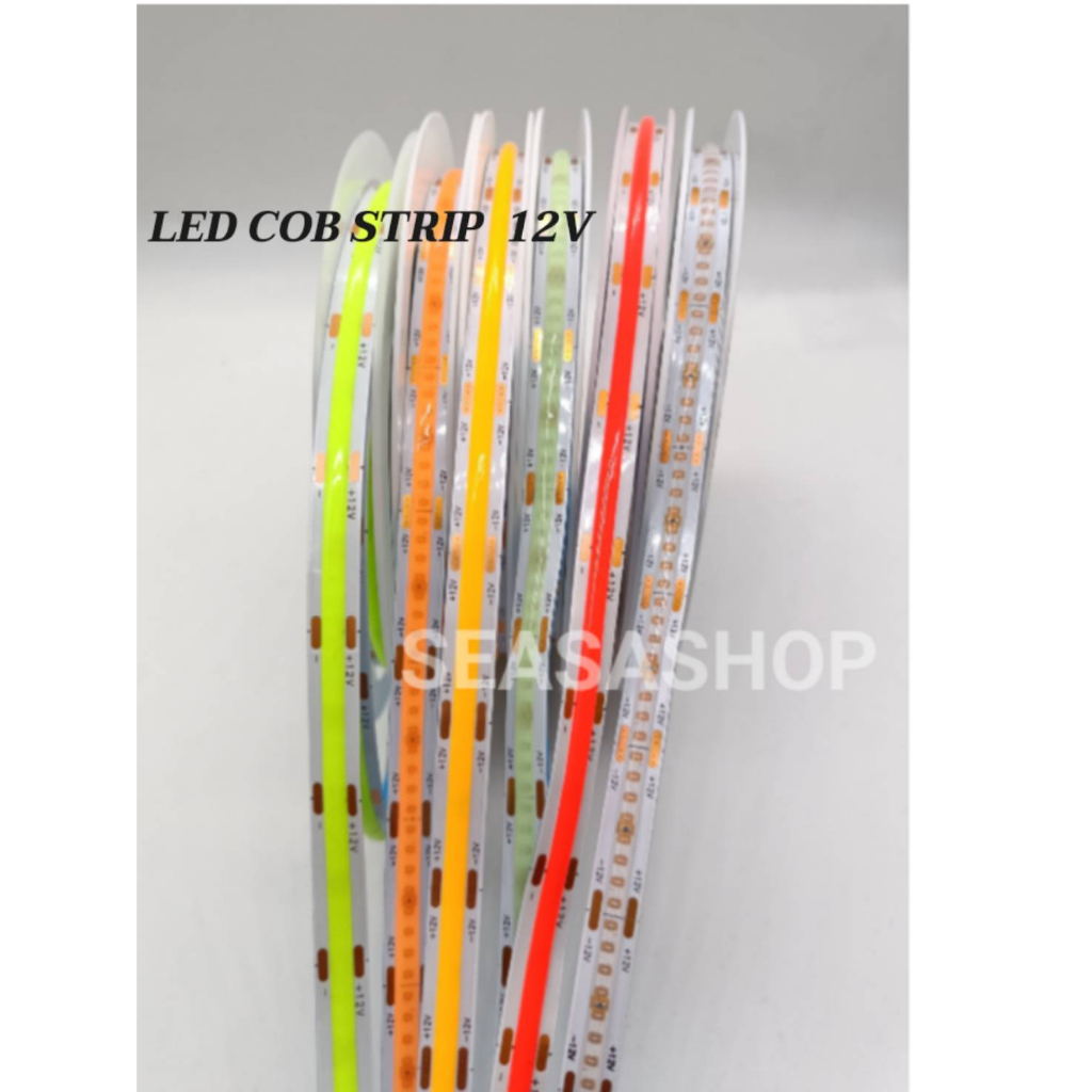 ไฟริบบิ้น LED COB 12V 320ดวง /1เมตร ม้วน 5เมตร มีหลายสีให้เลือก ...