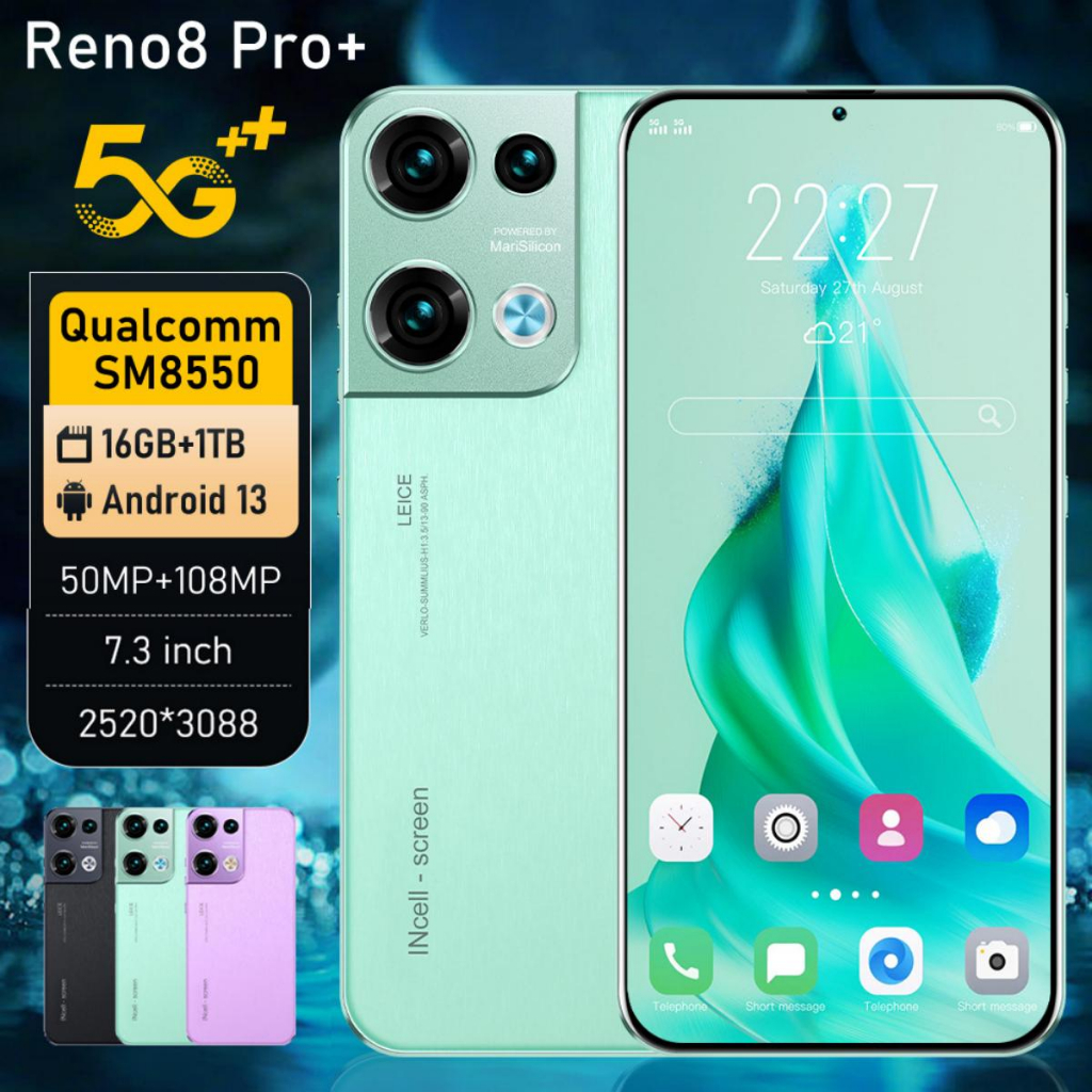 Reno 8 proTrueIntegrated 4 G แอนดรอยด์ 8.1 ขนาดหน้าจอกว้าง 6.8 นิ้วหน้า ...