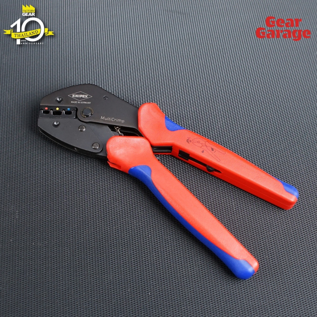 คีมย้ำ KNIPEX NO.97 33 02 Crimping Pliers With Quick Changer Magazine ...