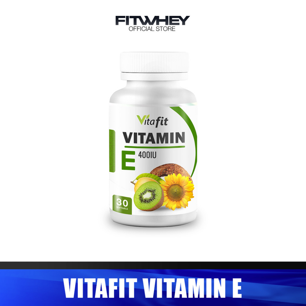 [ช่วยน้ำท่วมบริจาครายได้ 100%] Vitafit Vitamin E 400iu ขนาด 30 Softgels. วิตามินอี | Shopee Thailand