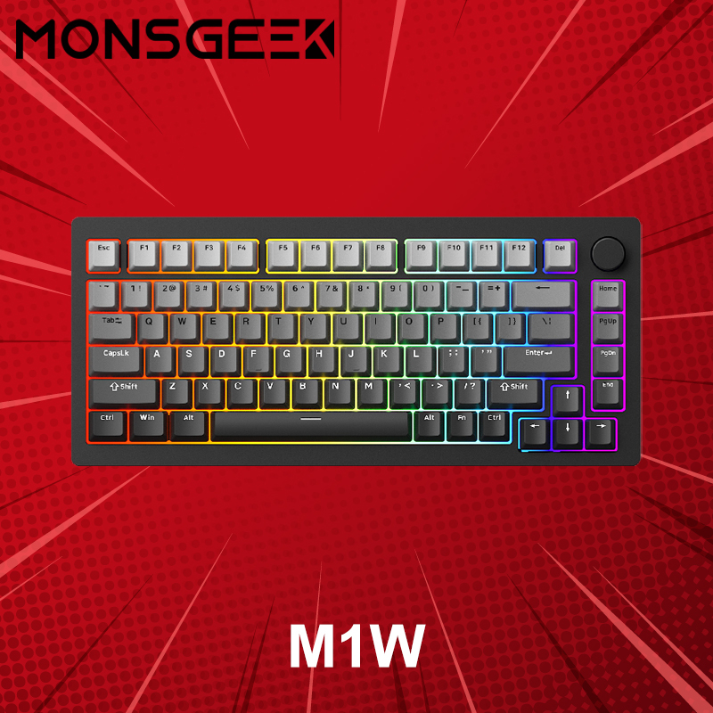 คีย์บอร์ดไร้สาย MonsGeek M1W (ภาษาอังกฤษ) ประกันศูนย์ 1 ปี | Shopee ...