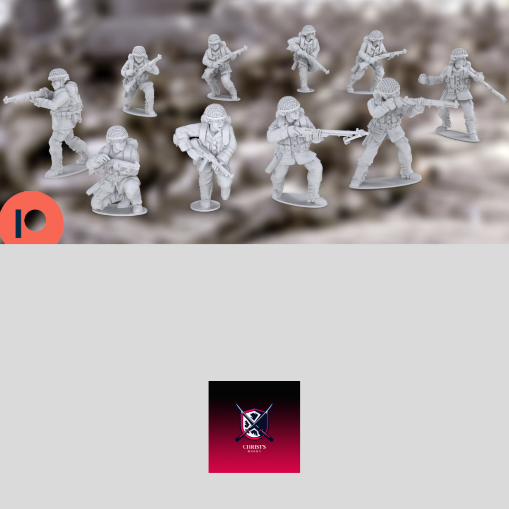 WWII Pacific US infantry -High quality and detailed 3d print miniature ...