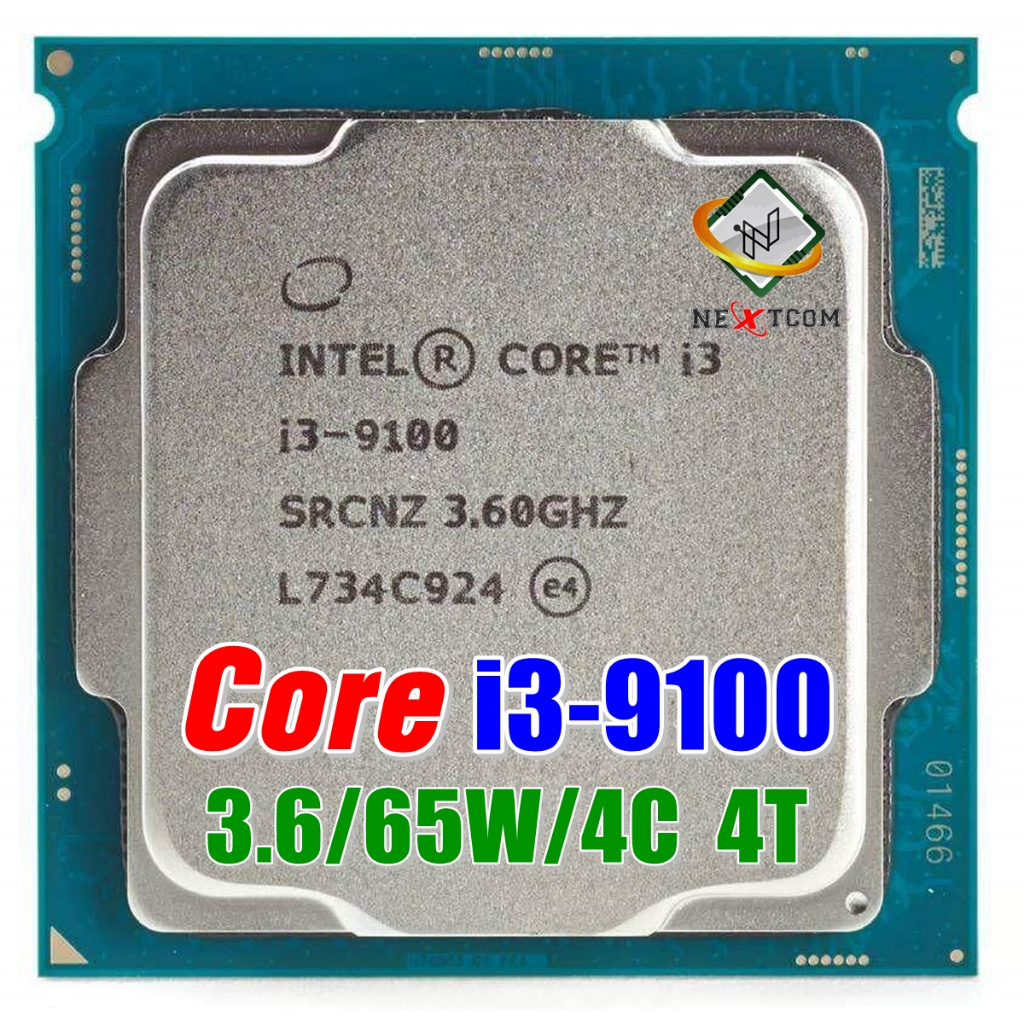 ⚡️CPU Intel Core i3-9100 9100F 3.60Ghz 4คอร์ 4เธรด Socket 1151 V2 / ฟรีซิลิโคน จัดส่งไว | Shopee ...