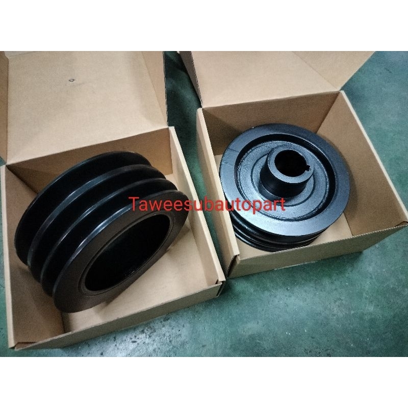 พู่เล่ย์ข้อเหวี่ยงหน้า TFR 3ร่อง เหล็กล้วนไม่มียาง IO148 NYK | Shopee Thailand