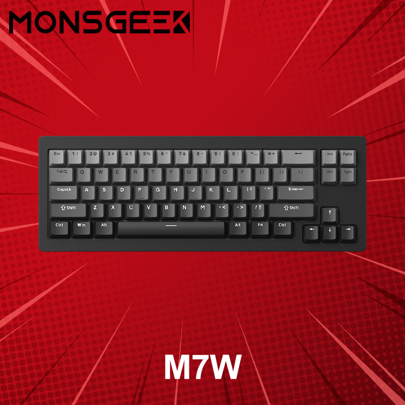 คีย์บอร์ดไร้สาย MonsGeek M7W (ภาษาอังกฤษ) ประกันศูนย์ 1 ปี | Shopee Thailand