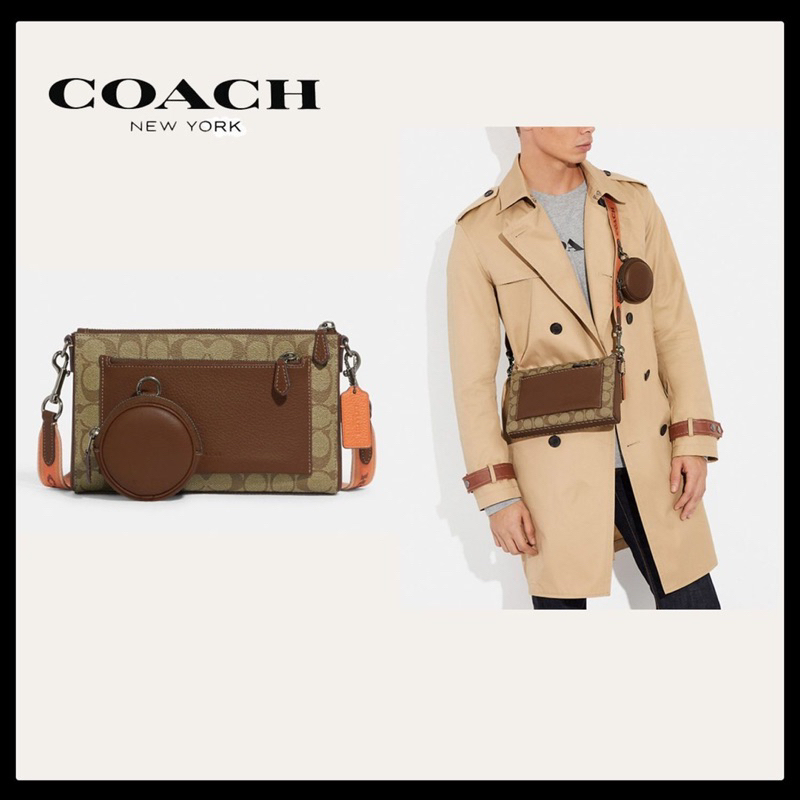 (ผ่อน0%) COACH CG997 Holden Crossbody In Signature Canvas กระเป๋าสะพาย ...