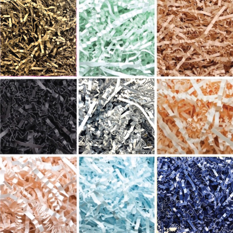 Crinkle shredded paper กระดาษฝอย (แบบหยัก) ขนาด 100 กรัม | Shopee Thailand