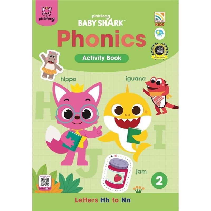 Pinkfong Baby Shark Phonics Activity Book 1-4 | Shopee Thailand