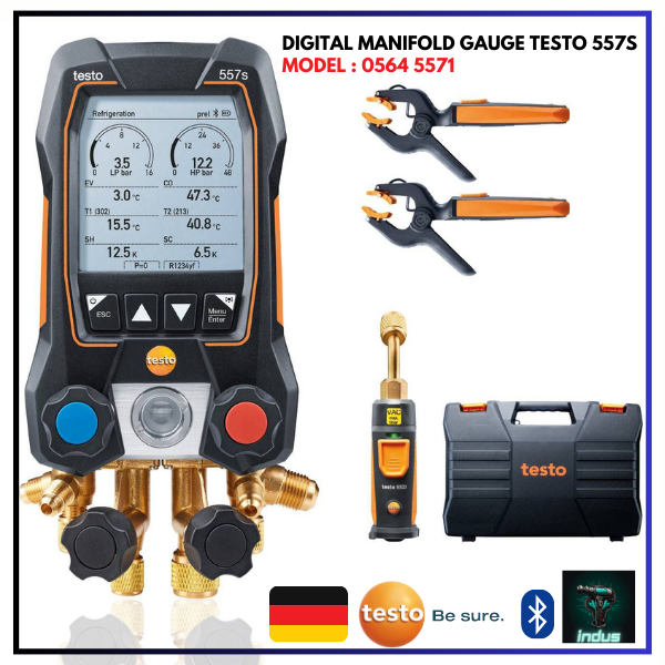 TESTO 557s l Digital Manifold Gauge set l Model 0564 5571 l ดิจิตอล เมน ...