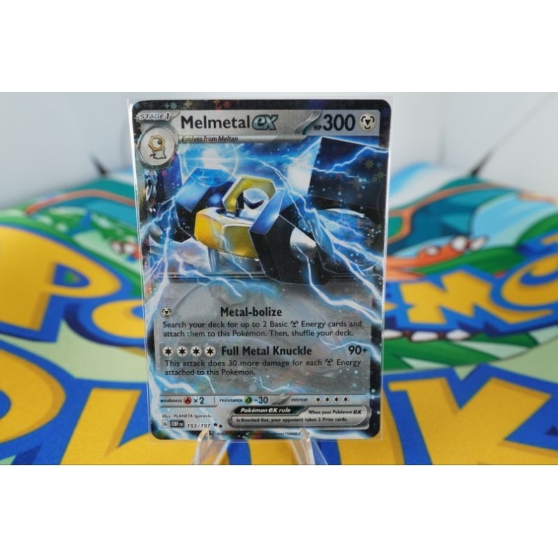 Pokemon Card "Melmetal EX 153/197" ENG Obsidian Flames | Shopee Thailand
