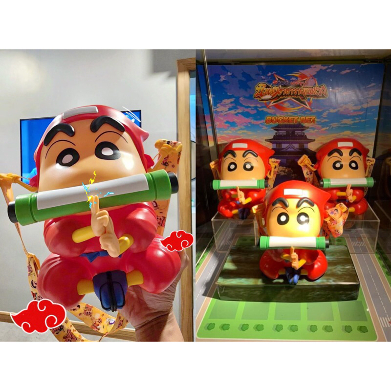 (Liveลด50%) ถังป๊อปคอร์นชินจัง นินจา Shinjan Ninja Bucket แก้ว ชินจัง ...