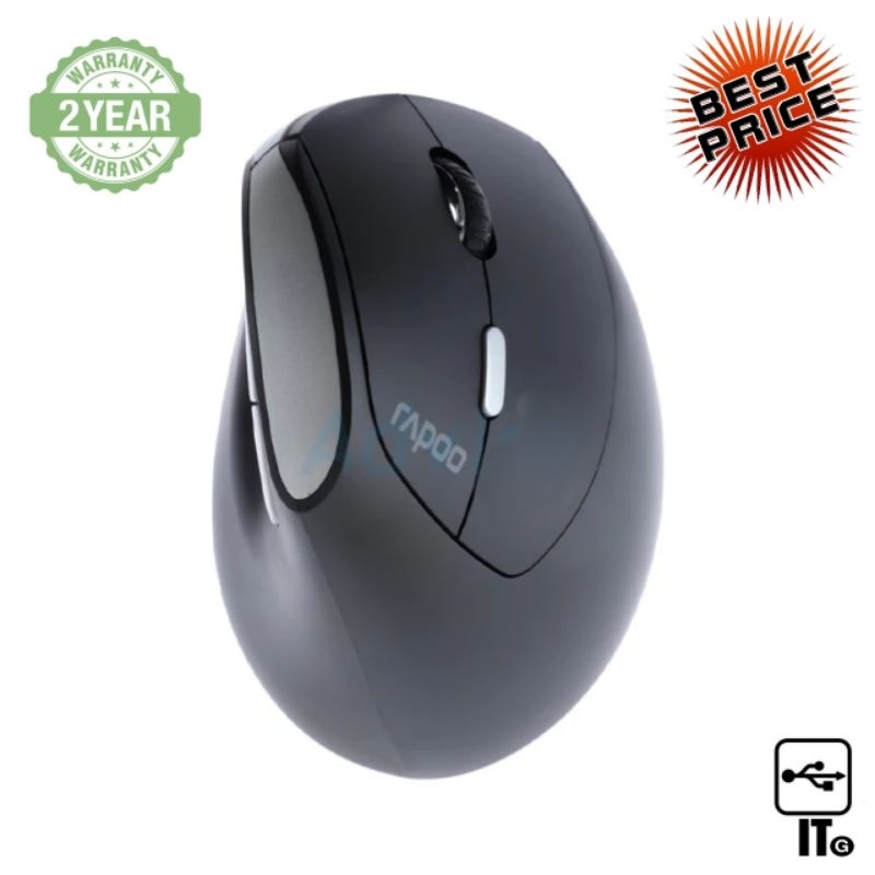 USB MOUSE RAPOO EV200-BK-SILENT BLACK ประกัน 2Y เมาส์ เม้าส์ เม้า เม้าท์ เมาส | Shopee Thailand